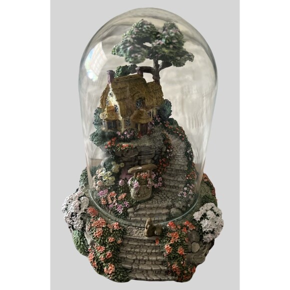 Franklin Mint | Accents | Violet Schwenig Wishing Well Cottage Figurine ...